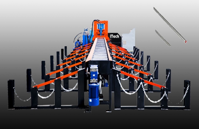 steel shear line,steel cut to length,rebar shearing,automatic shear line