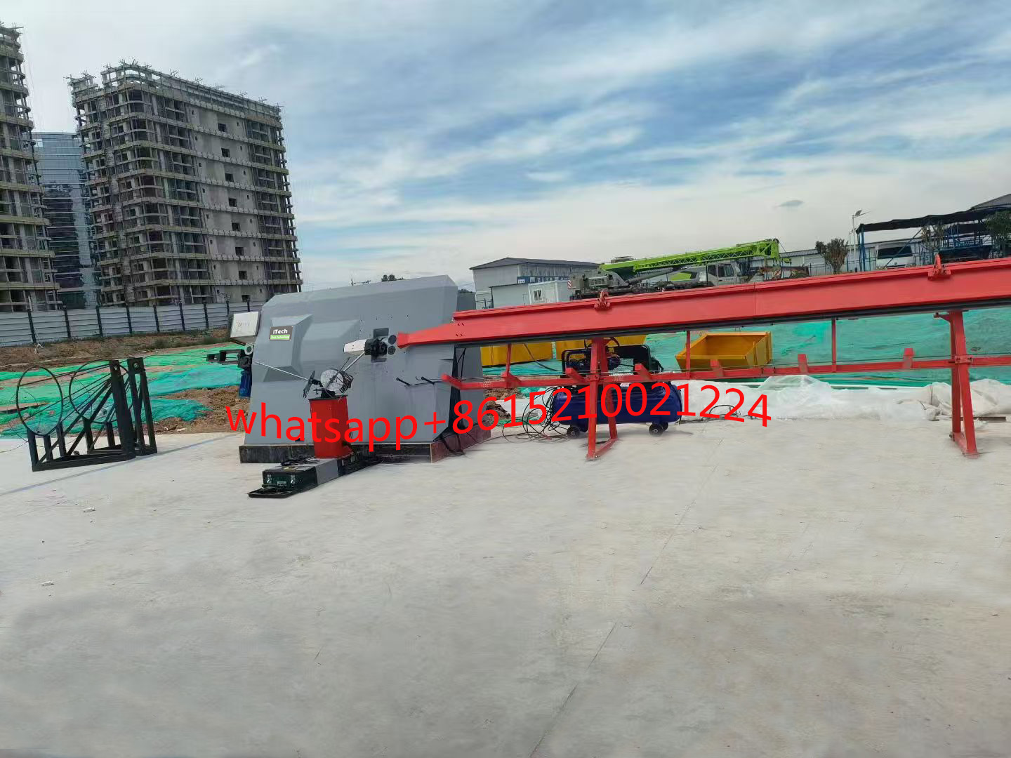 Itech Steel Rebar Cut and Bend Machine Supplier Shipping Stirrup Bender ...